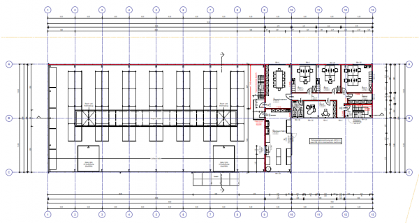 Lagerhalle mit Bürotrakt - planung KLEIN